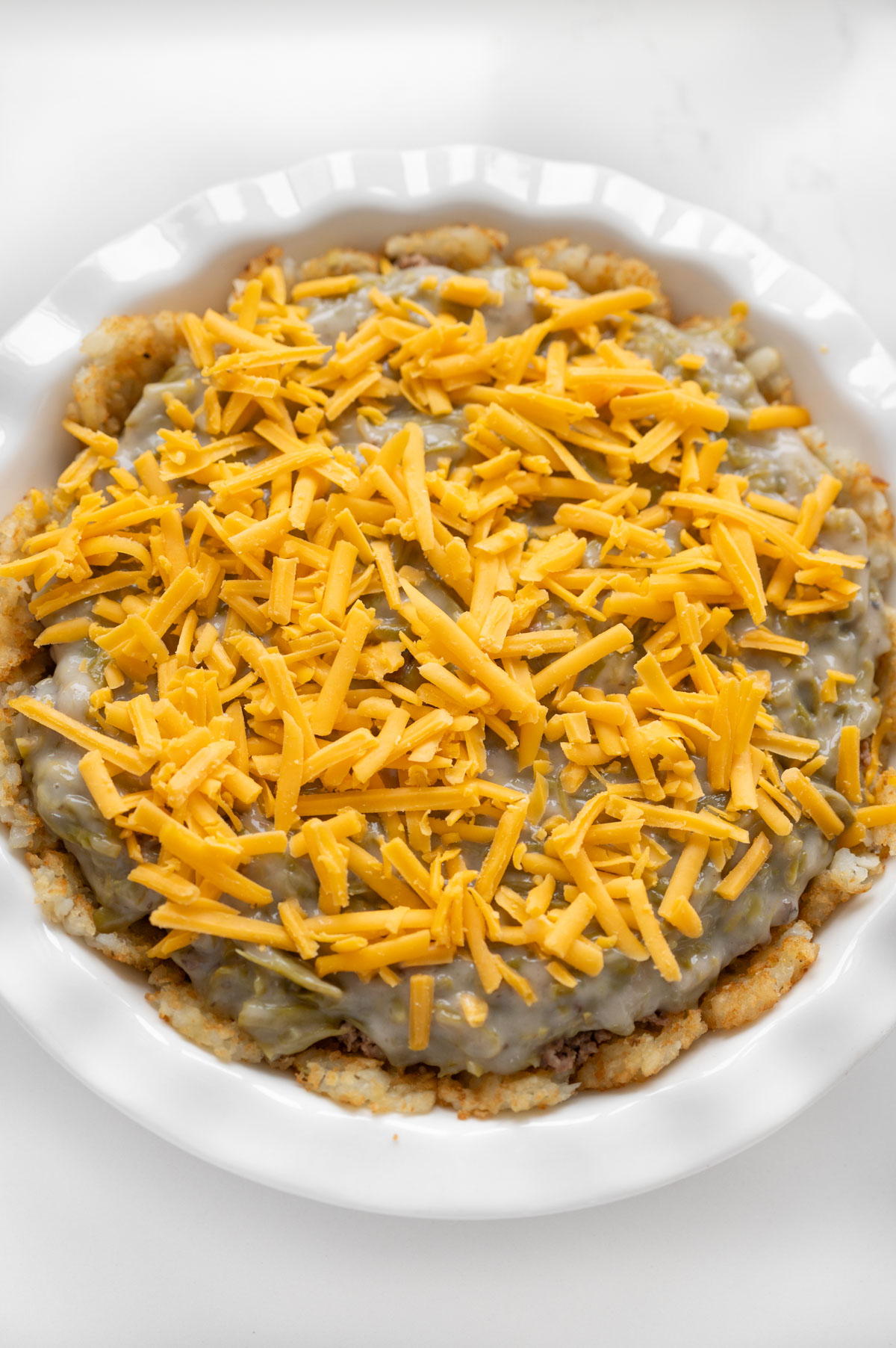 Cheesy Tater Tot Pie • Dance Around the Kitchen