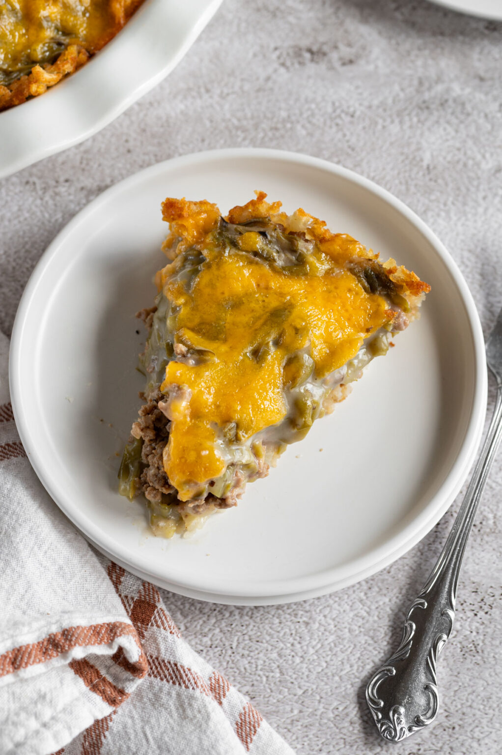 Cheesy Tater Tot Pie • Dance Around the Kitchen