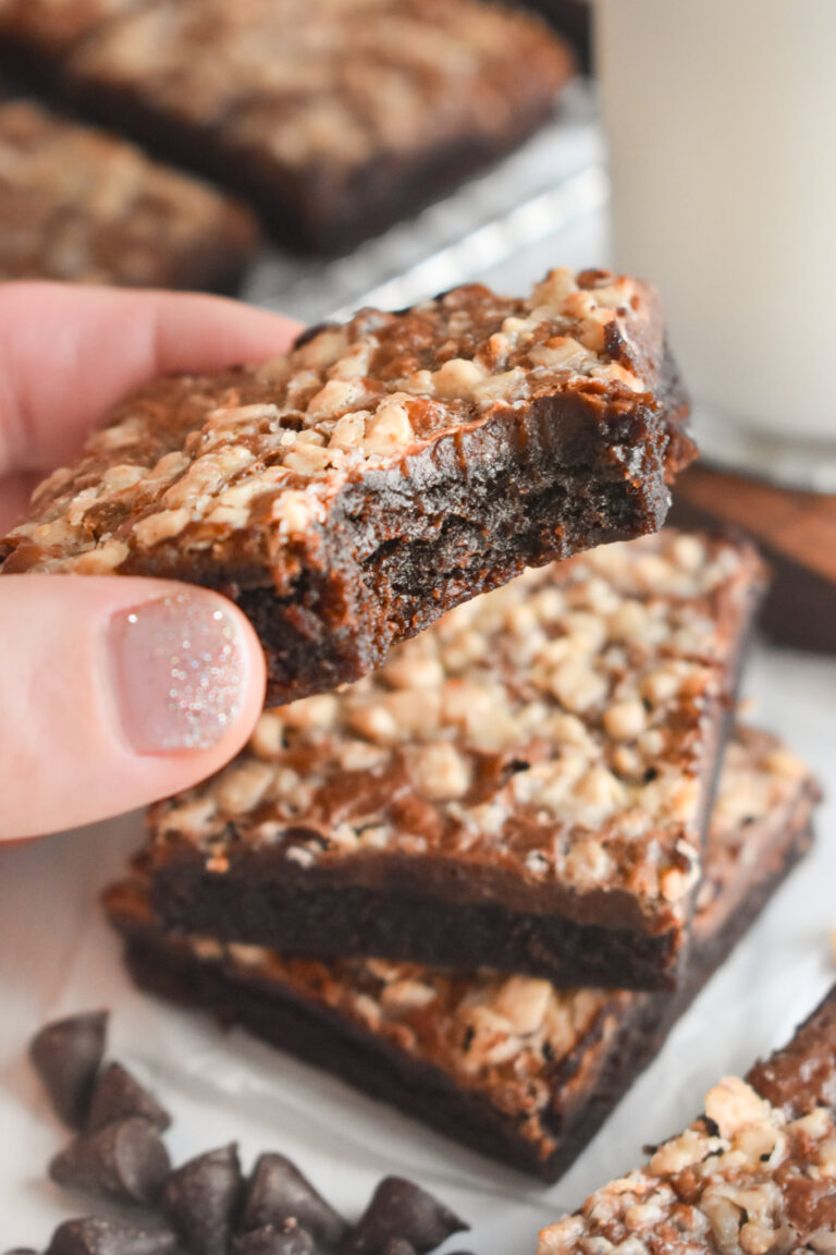 Toffee Brownies • Dance Around the Kitchen