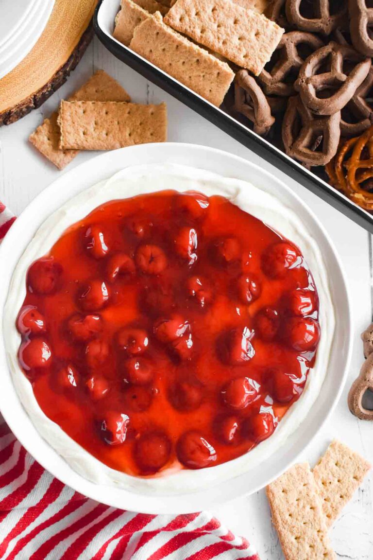 Cherry Cheesecake Dip • Dance Around the Kitchen