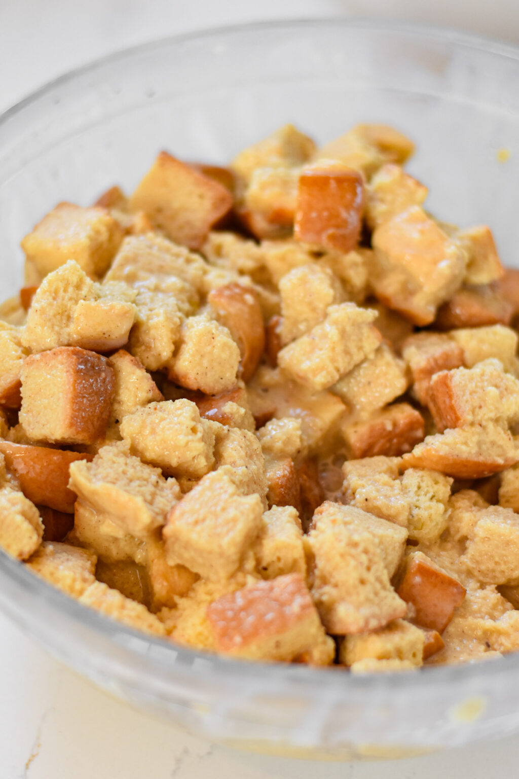 Easy Eggnog Bread Pudding • Dance Around the Kitchen