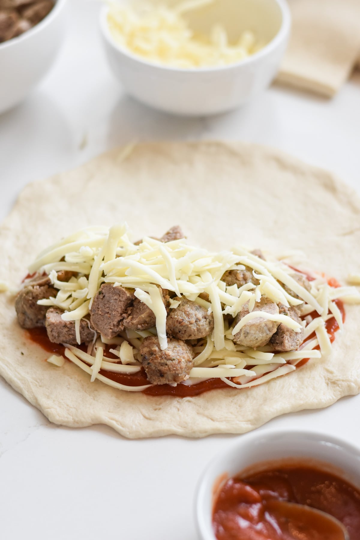 Meatball Calzones • Dance Around the Kitchen